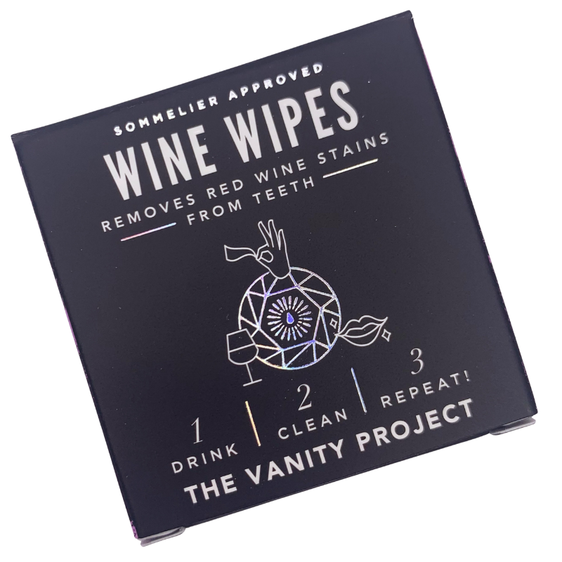 wine wipes - remove red stains from your teeth and mouth ...